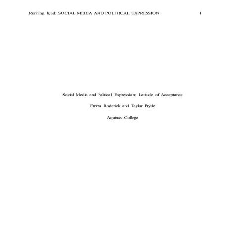 Social Media Research Project Presentation | PPTX