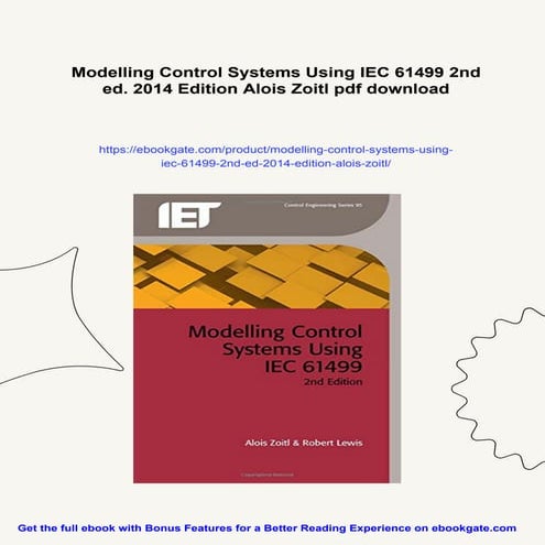 Modelling Control Systems Using IEC 61499 2nd ed. 2014 Edition Alois Zoitl | PDF