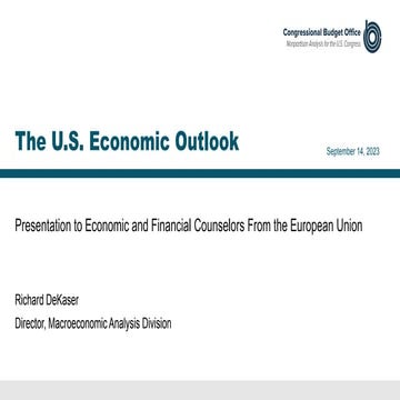 The U.S. Economic Outlook | PDF