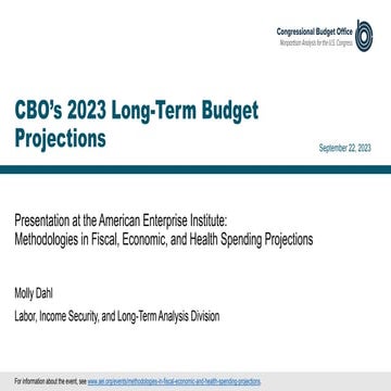 CBO’s 2023 Long-Term Budget Projections | PDF