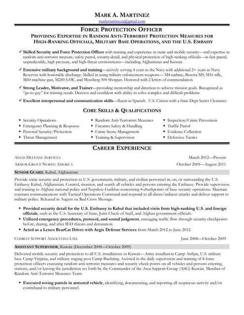 EOD Resume 2 | PDF