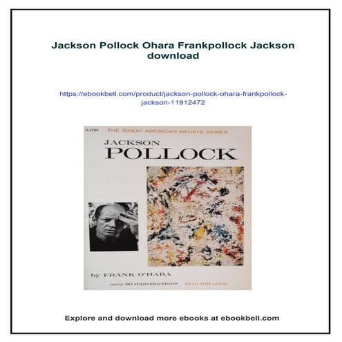 Jackson Pollock Ohara Frankpollock Jackson | PDF