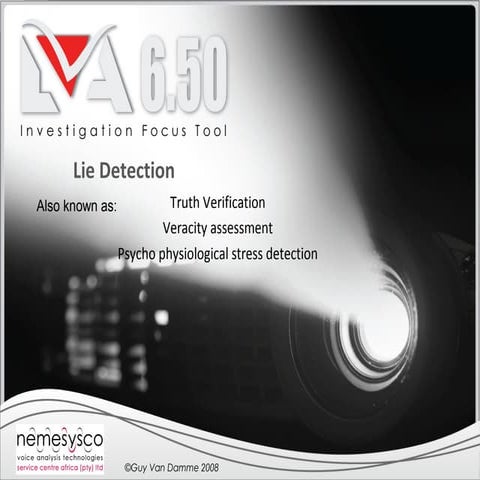 Truth Verification - psycho physiology | PPT