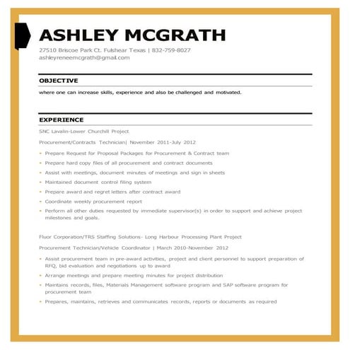 Ashley McGrath Resume | DOCX