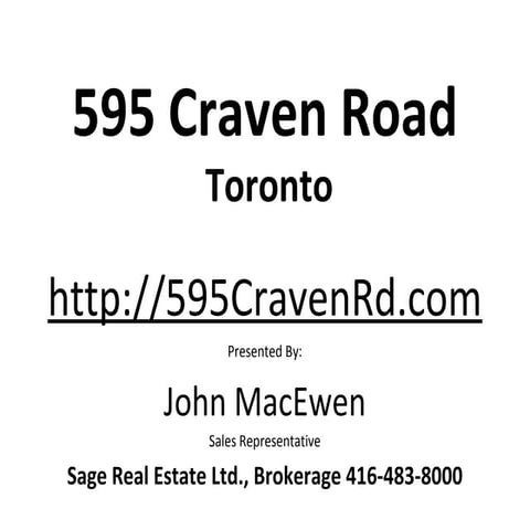 595 Craven Road | PPT