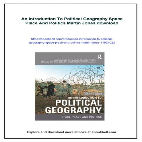 An Introduction To Political Geography Space Place And Politics Martin ...
