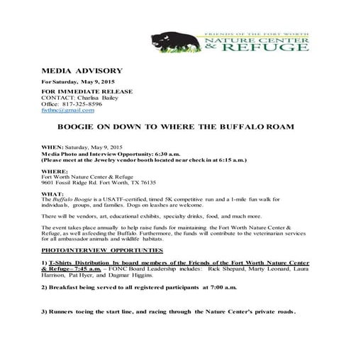 Media Advisory | DOCX