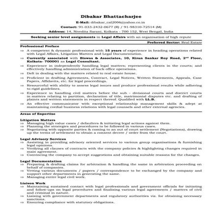 Shine - resume | DOC | Legal Services Industry | Industries