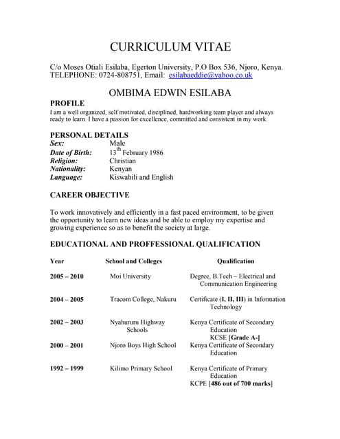Joshua Resume | PDF