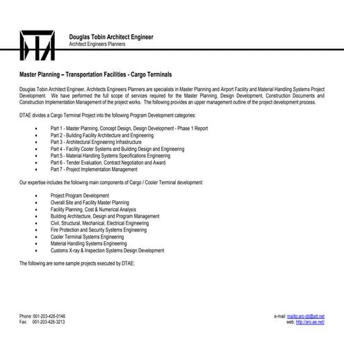 150804-DTAE-Brochure-Master Plan-Cargo | PDF