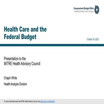 Health Care and the Federal Budget | PDF | Health Insurance | Insurance
