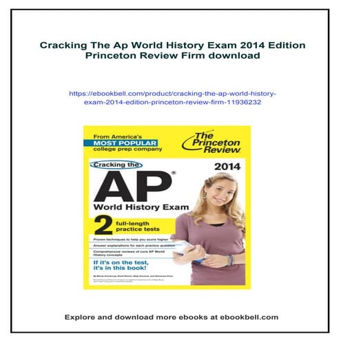 Cracking The Ap World History Exam 2014 Edition Princeton Review Firm | PDF