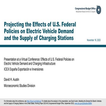 Projecting the Effects of U.S. Federal Policies on Electric Vehicle ...