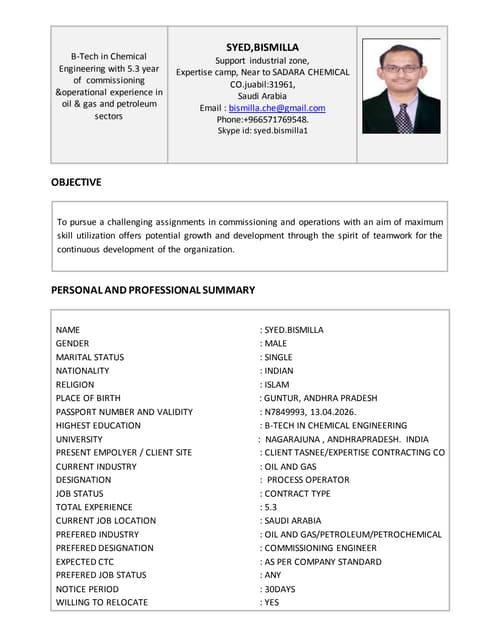 Commissioning Supervisor New | DOC