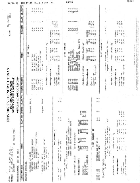 UBC Transcripts page 2