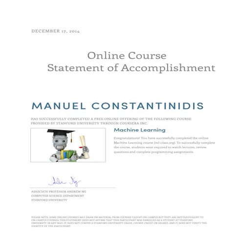 Coursera ml 2016 | PDF