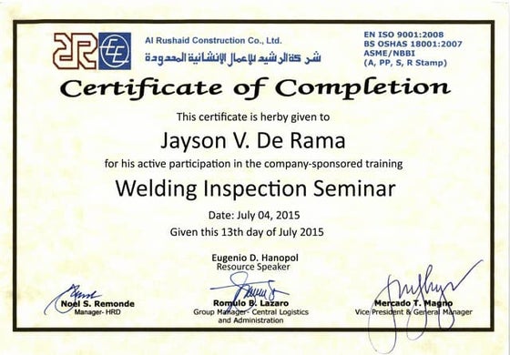 CMP Certificate | PDF