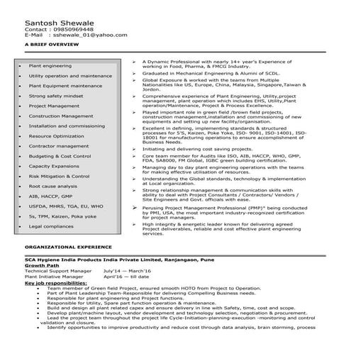 Resume_ Santosh Shewale | DOC