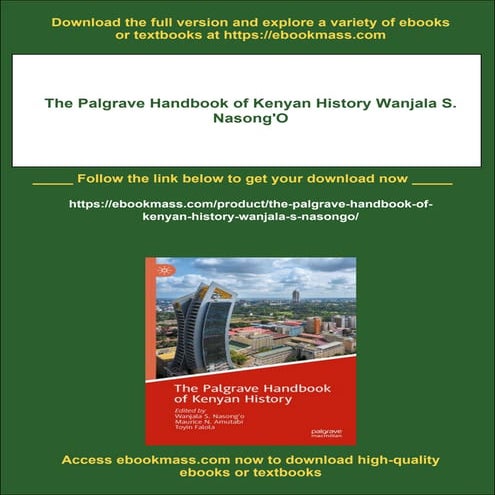 The Palgrave Handbook of Kenyan History Wanjala S. Nasong'O | PDF