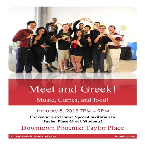 Meet and Greek! event flyer | PDF