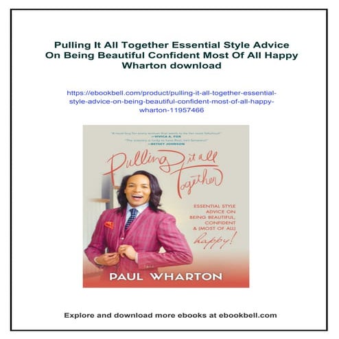 Pulling It All Together Essential Style Advice On Being Beautiful ...