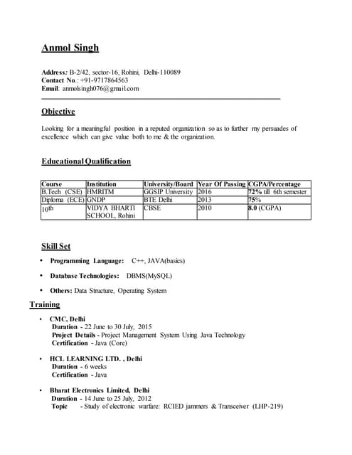 Curriculum Vitae - Marouf | PDF