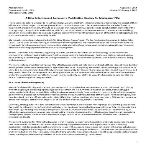 Alan - Data Collection & Community Mobilization Strategy | DOCX