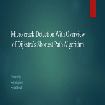 Micro Crack Detection | PPTX