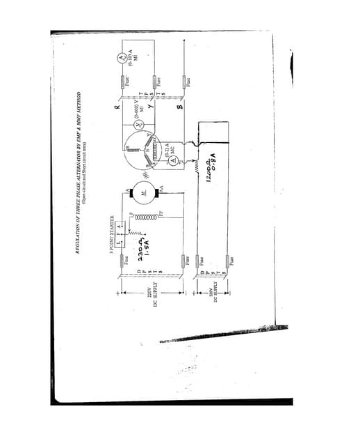 DETERMINATION OF VOLTAGE REGULATION METHOD OF SYNCHRONOUS MACHINE | PPTX