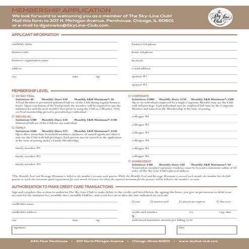 Membership Application | PDF