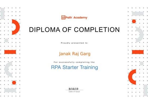 RPA Starter Training | PPT