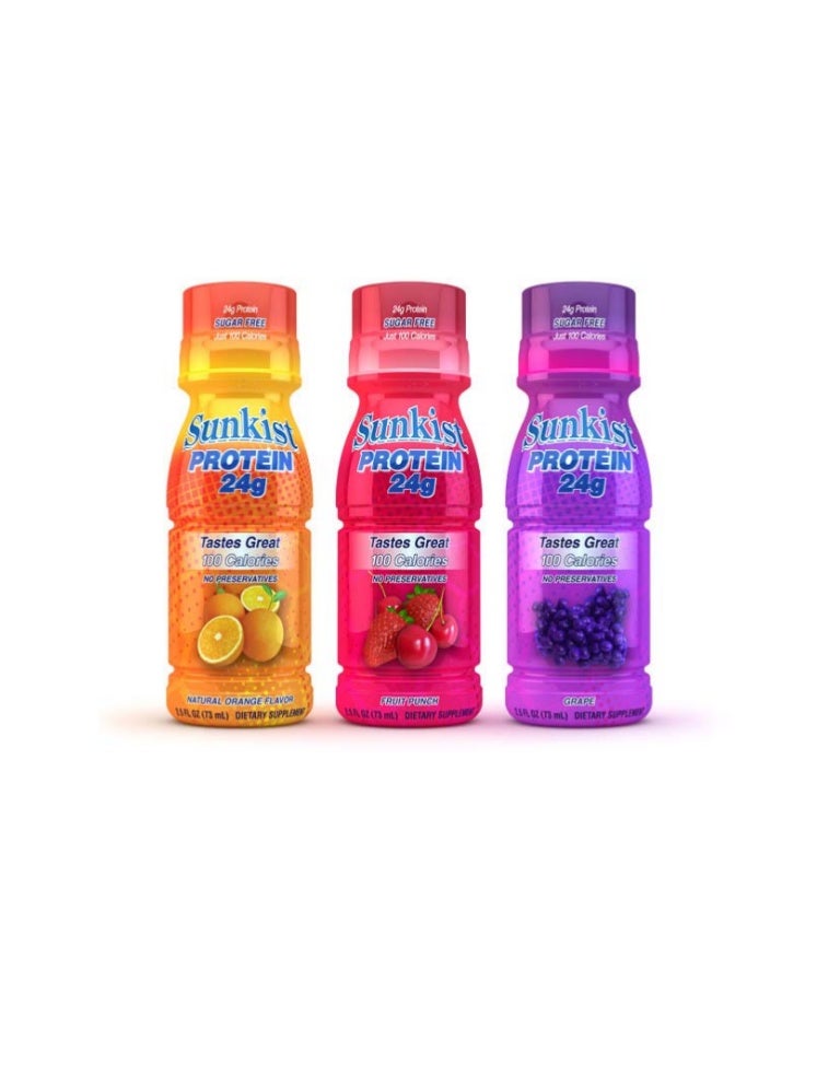 Sunkist Protein Shots in 3 Great Flavors