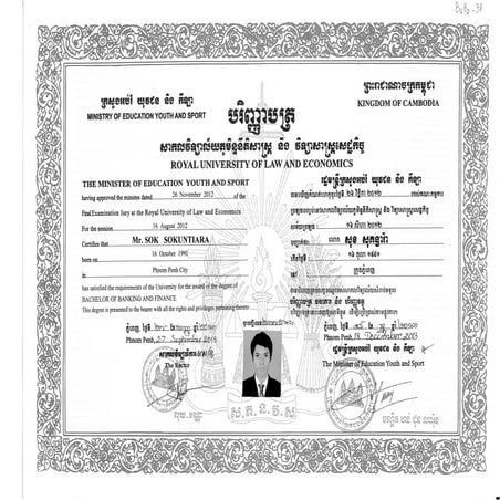 Bachelor Degree of Banking and Finance | PPT