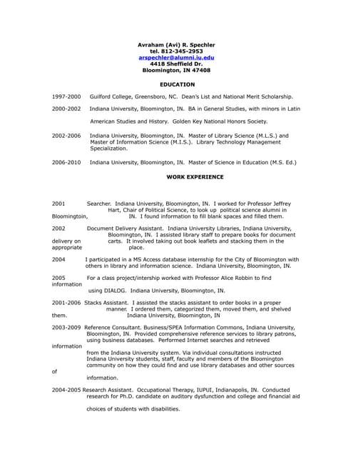 IMA Resume | PDF