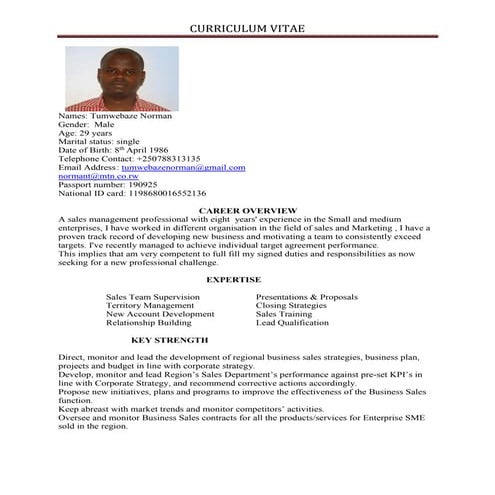 Curriculum Vitae 2016 | PDF