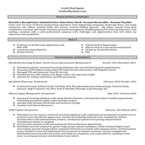 Linda Rodriguez Resume Linkdin | PDF