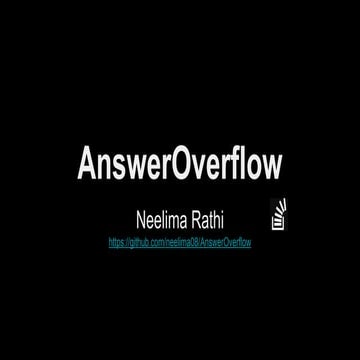AnswerOverflow | PPT
