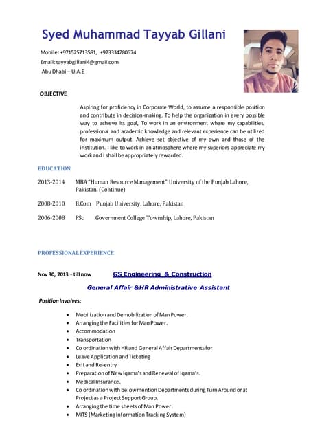SYED SAJID HUSSAIN CV (2) | PDF