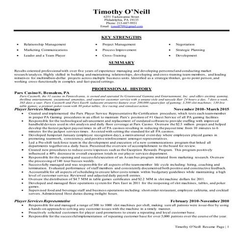Tim's resume | DOCX