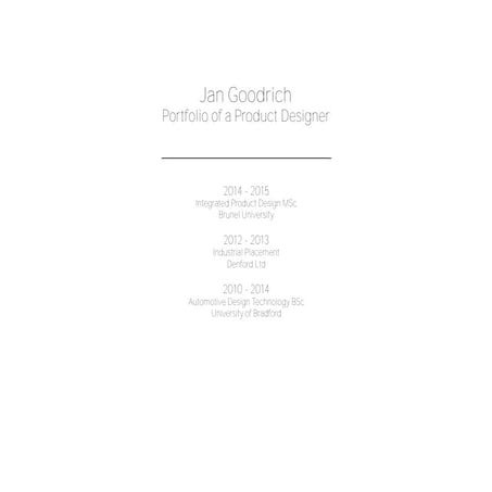 J Goodrich 2017 Portfolio | PDF