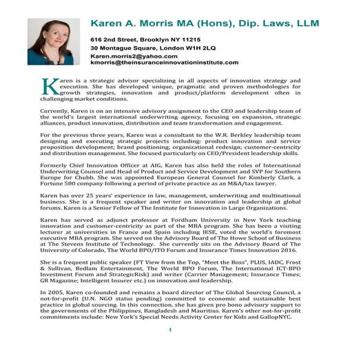 Karen Morris CV | PDF