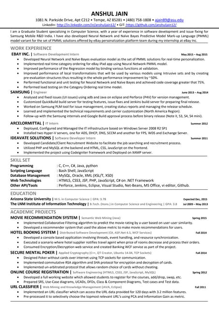 Amit_Resume | DOCX | Programming Languages | Computing