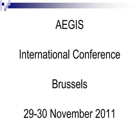 59 presentation aegis conference | PPT