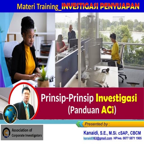Prinsip-Prinsip Investigasi (Panduan ACi/Association of Corporate ...