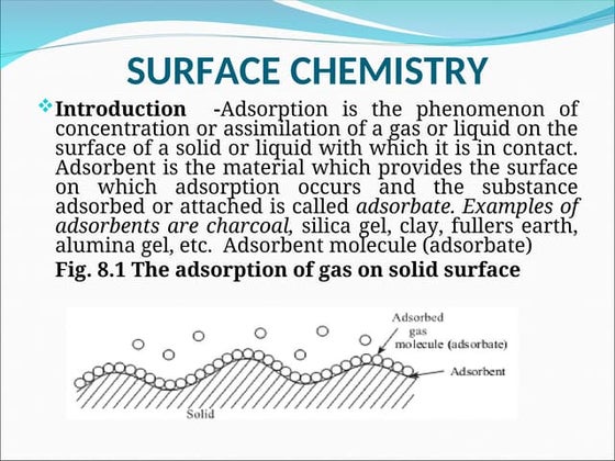 Chemical absorption in surface chemistry | PPT