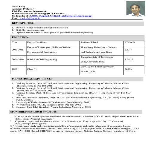 Cv-Ankit garg | PDF