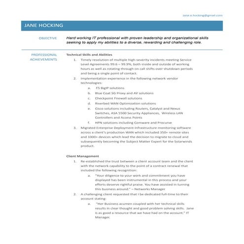 Jane Hocking CV pdr | PDF