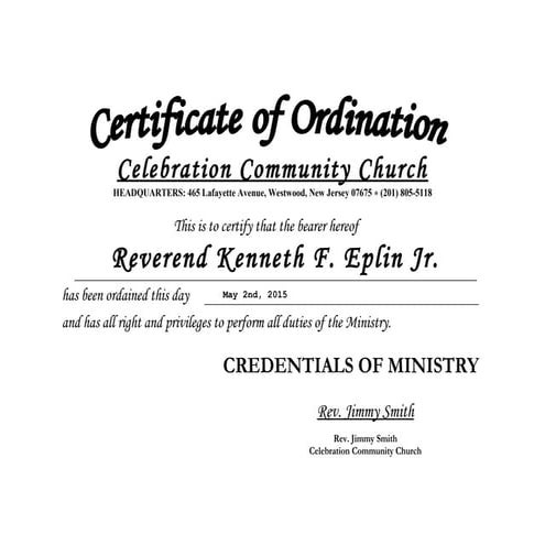 ordination_license_Eplin | DOC