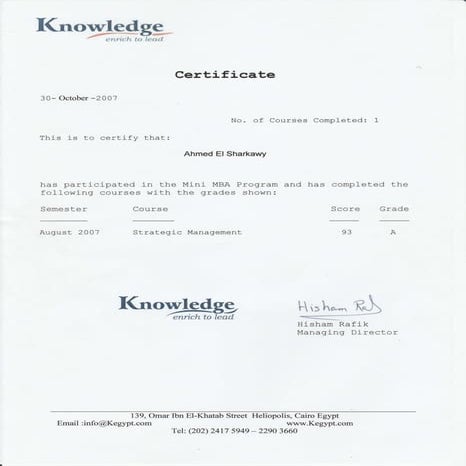 Mini_MBA_Certificate | PDF