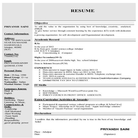 Priyansh Resume Pdf 